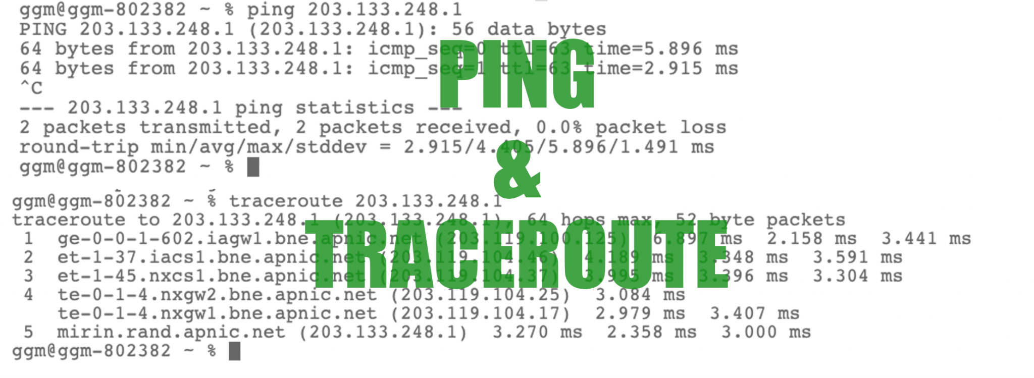 What are ping and traceroute, really? | APNIC Blog