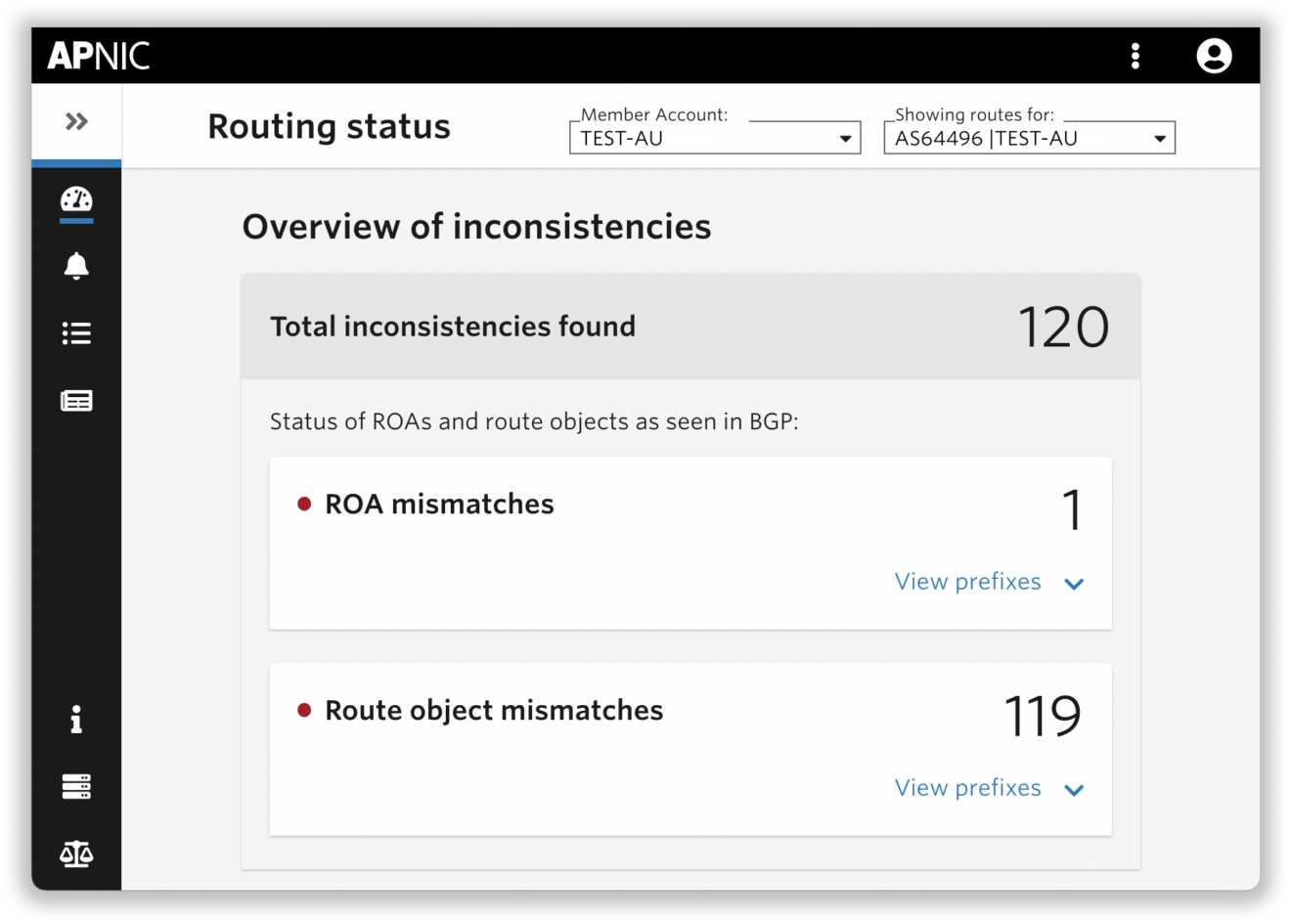 Routing status added to DASH | APNIC Blog